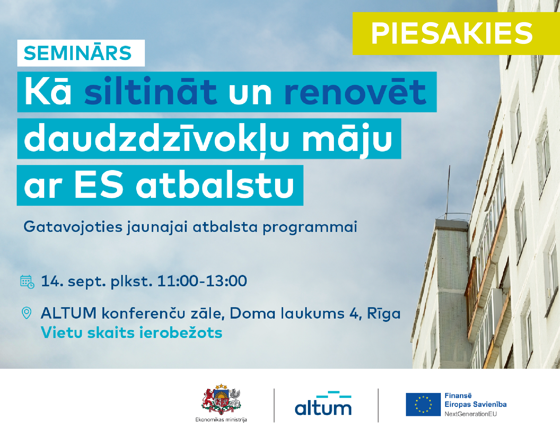 ALTUM un EM iepazīstinās ar jaunās daudzdzīvokļu māju ...